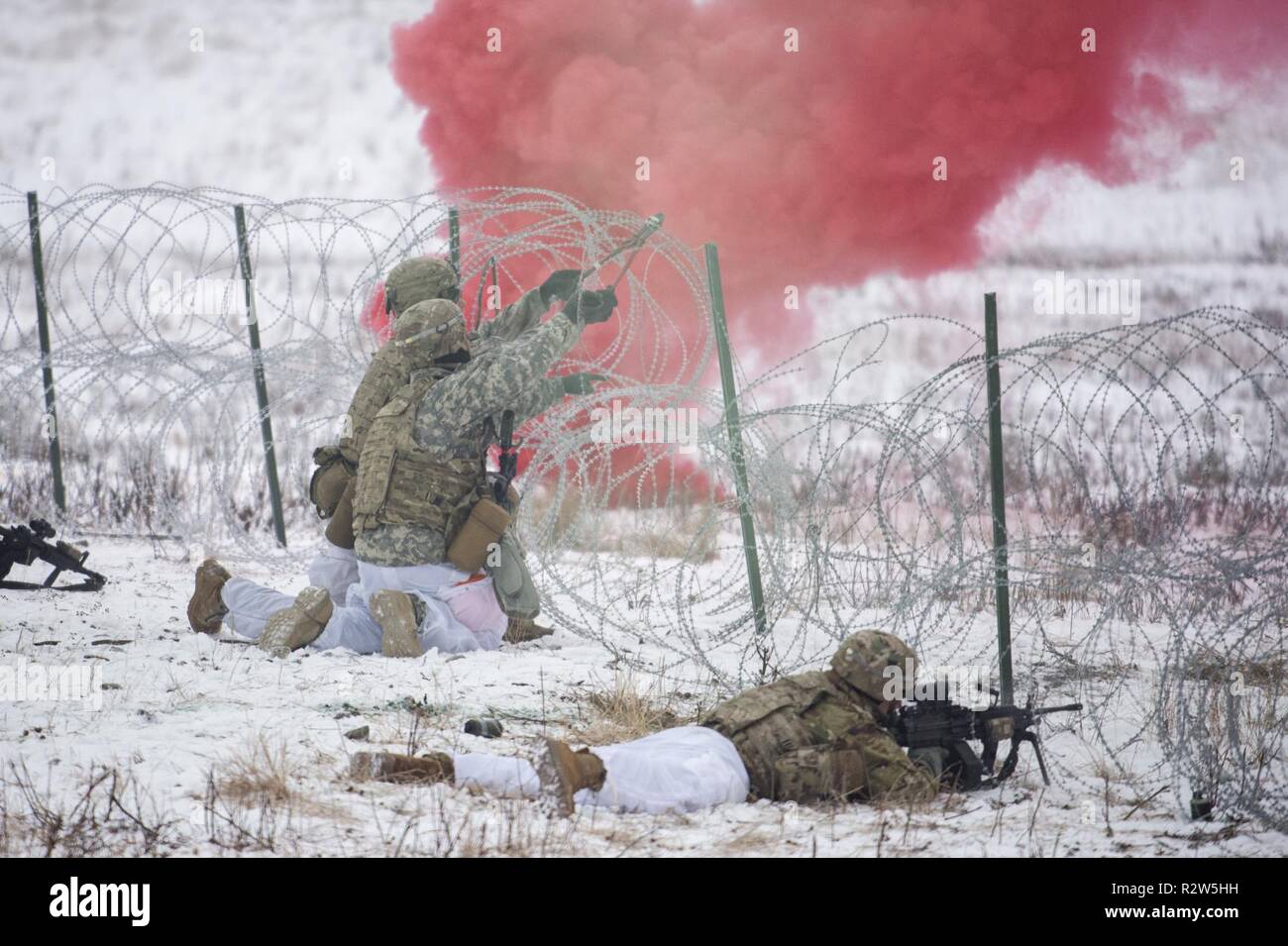 Combat engineers from the 6th Brigade Engineer Battalion, 4th Infantry ...