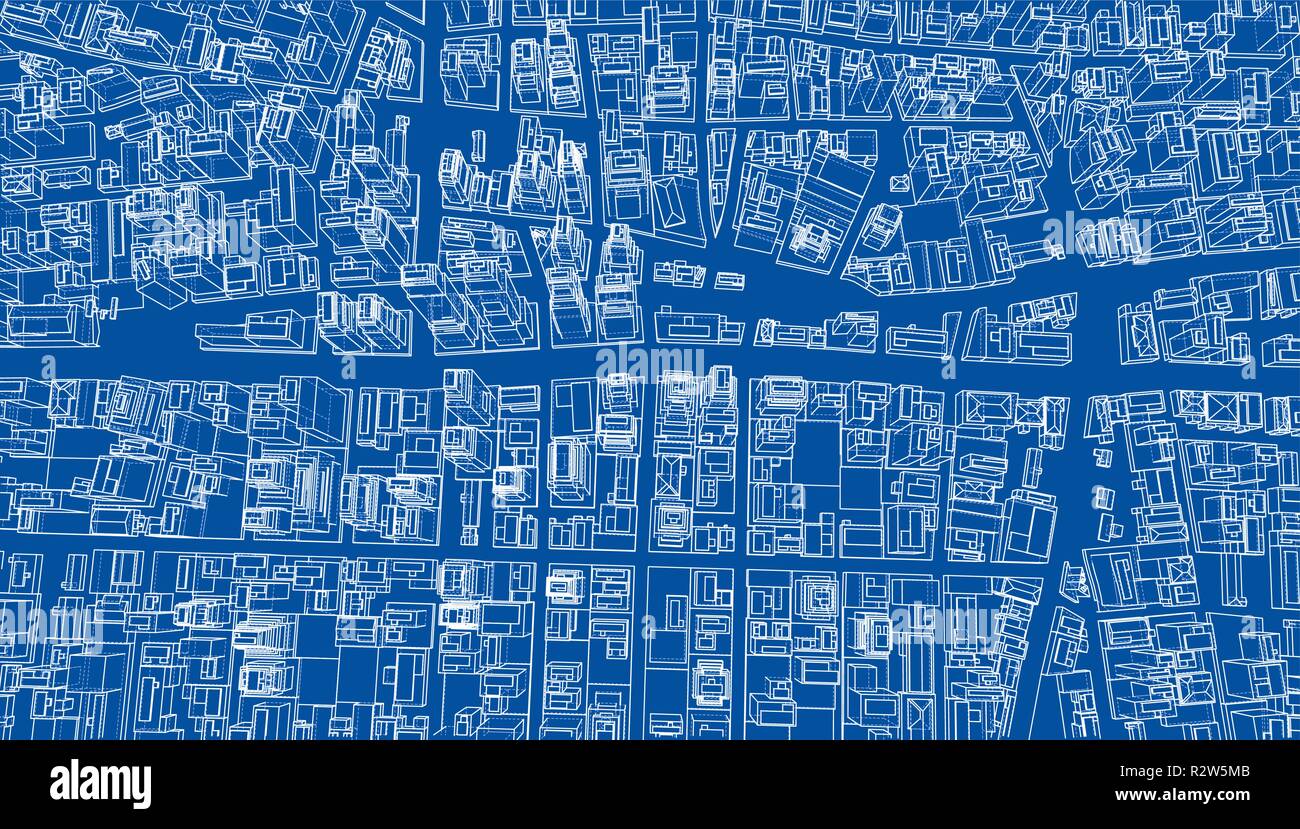 City blueprint hi-res stock photography and images - Alamy