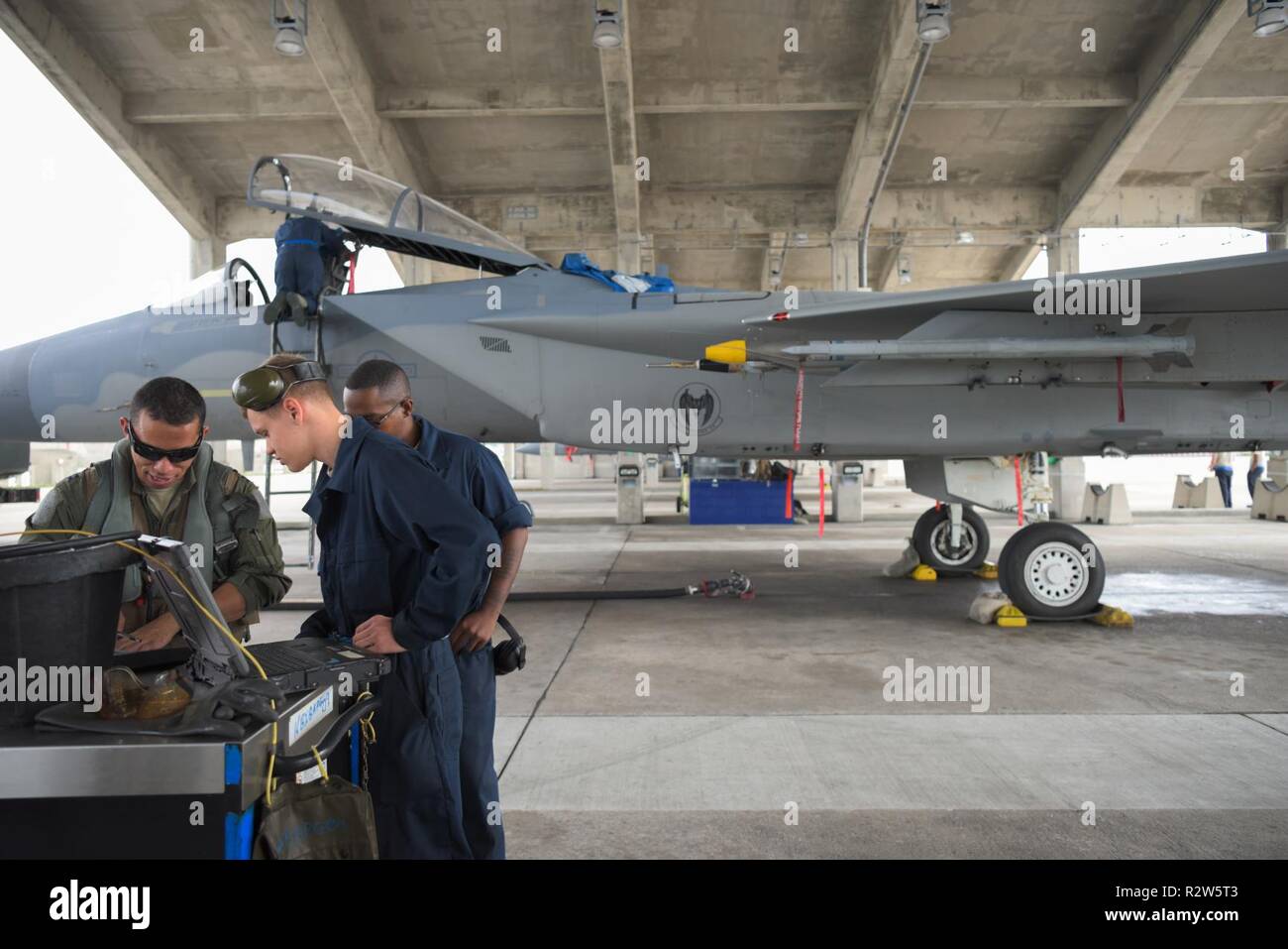U.S. Air Force Capt. Austin Hurley, 44th Fighter Squadron pilot, and ...