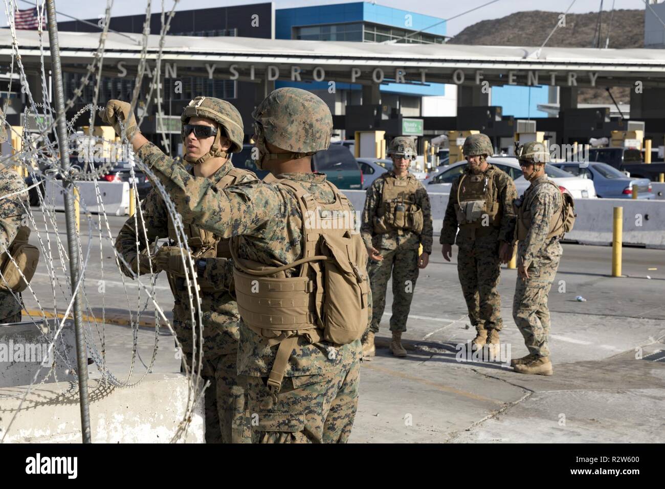 Marines from the U.S.Marine Corps Special Purpose Marine Air Ground ...