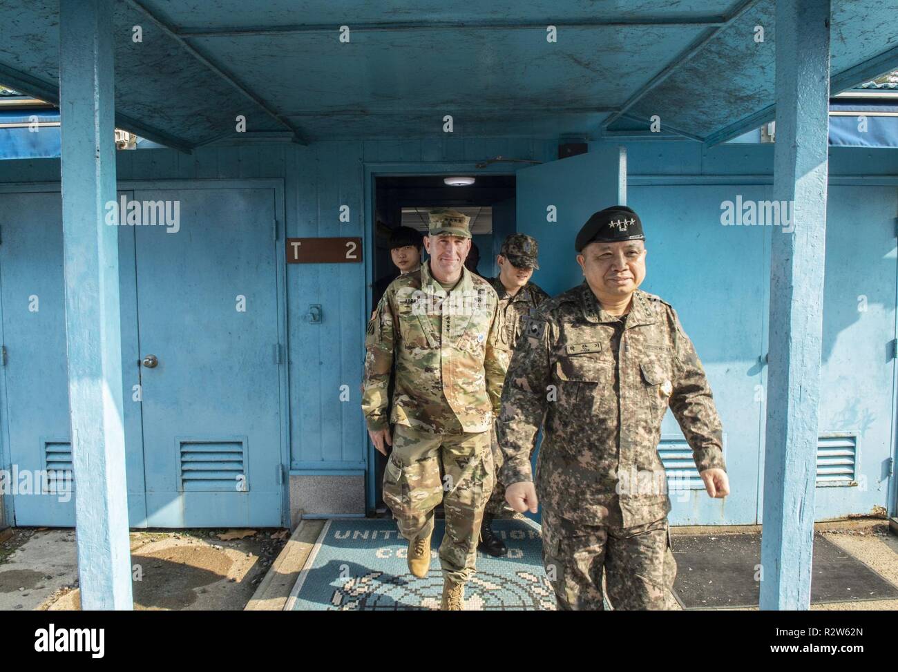 U.S. Army Gen. Robert B. Abrams, (center) United Nations Command (UNC ...