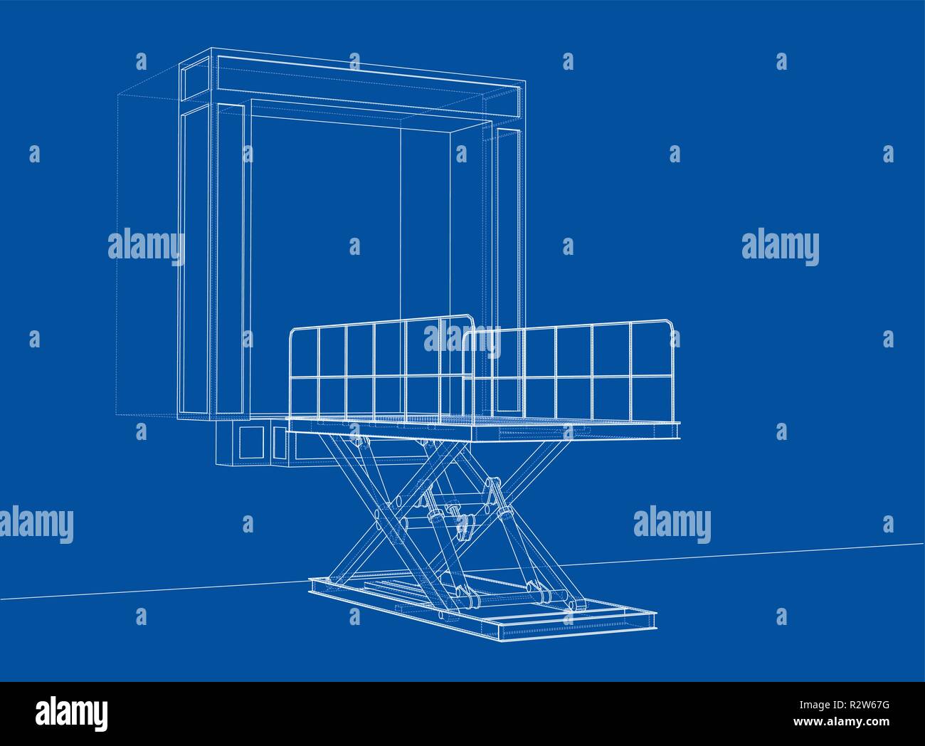 Dock leveler concept. Vector Stock Vector Image & Art - Alamy