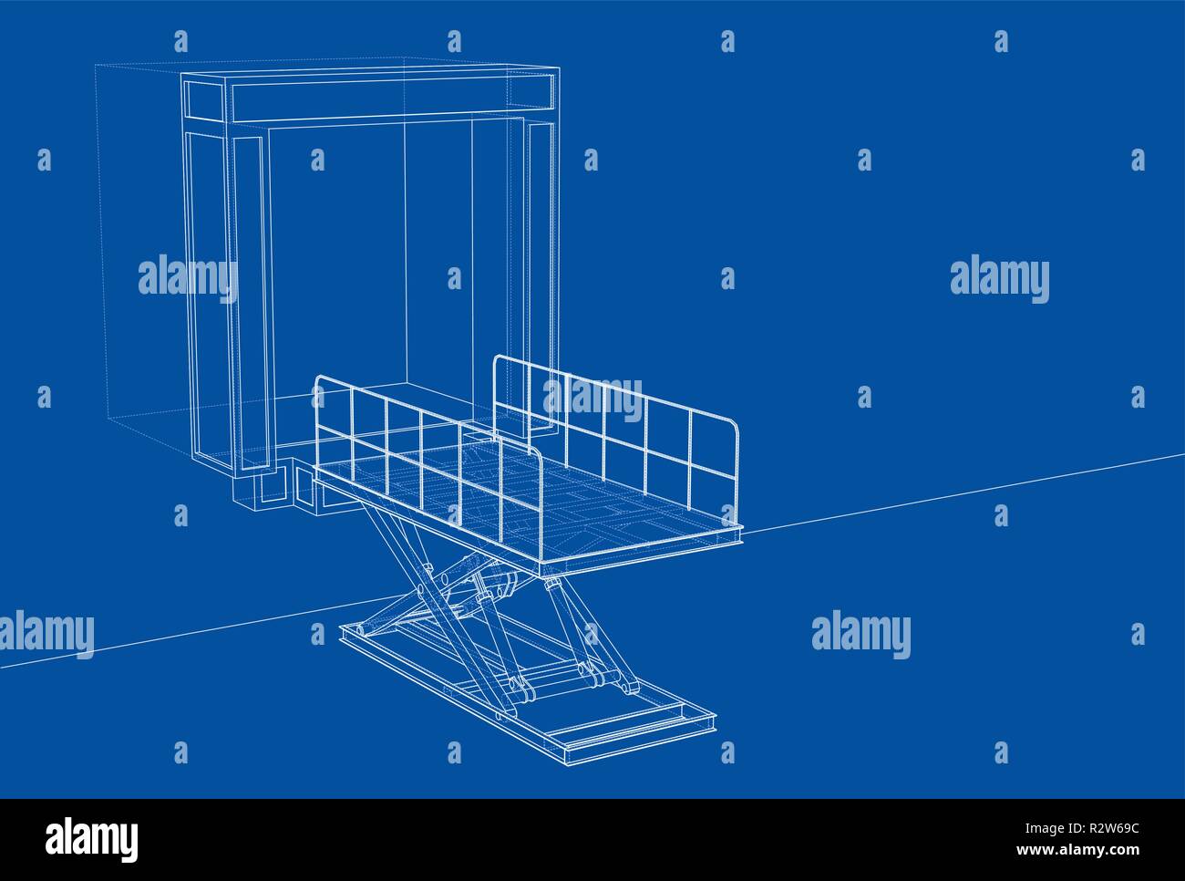 Dock leveler concept. Vector Stock Vector Image & Art - Alamy
