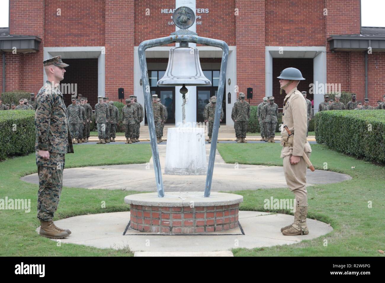 Marines aboard Marine Corps Logistics Base Albany commemorated 100-year ...