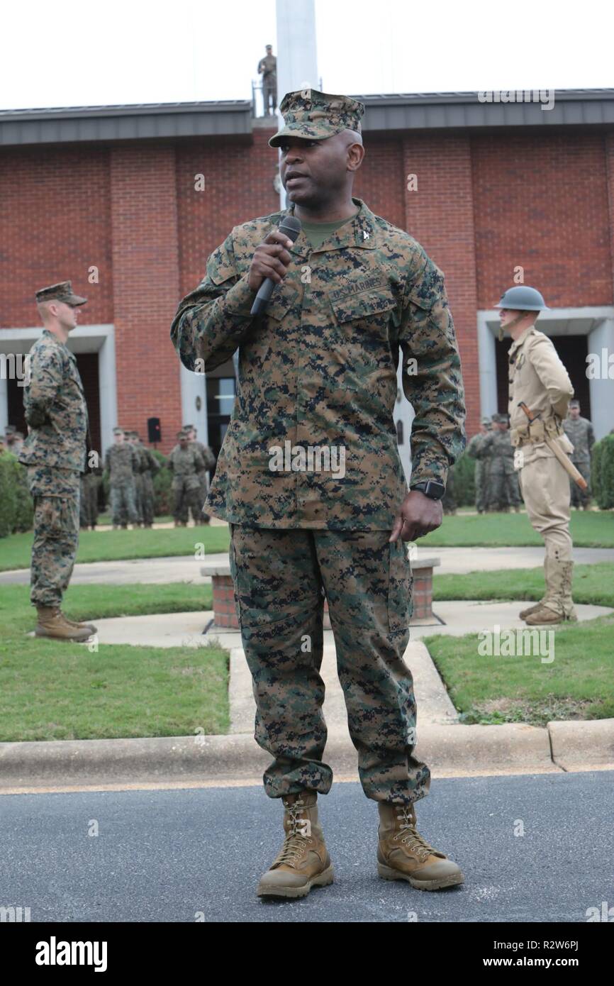 Marines aboard Marine Corps Logistics Base Albany commemorated 100-year ...
