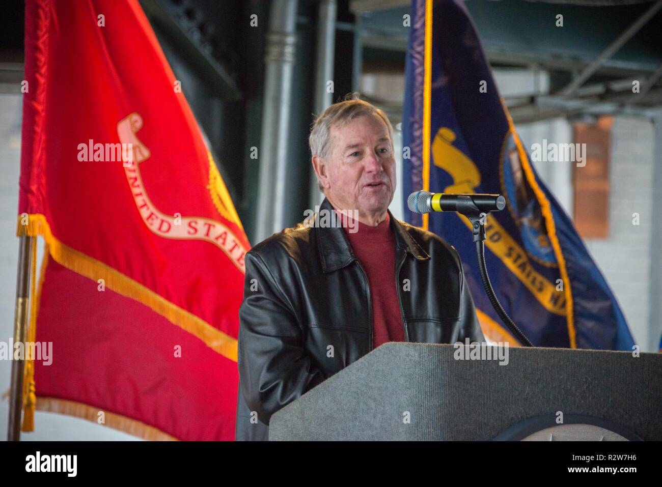 Montgomery, Alabama Mayor Todd Strange delivers speech at event, Nov ...