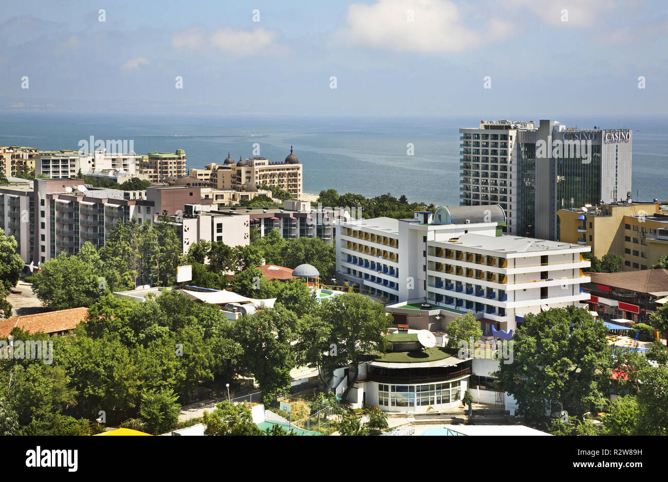 Panoramic view golden sands sea hi-res stock photography and images - Alamy