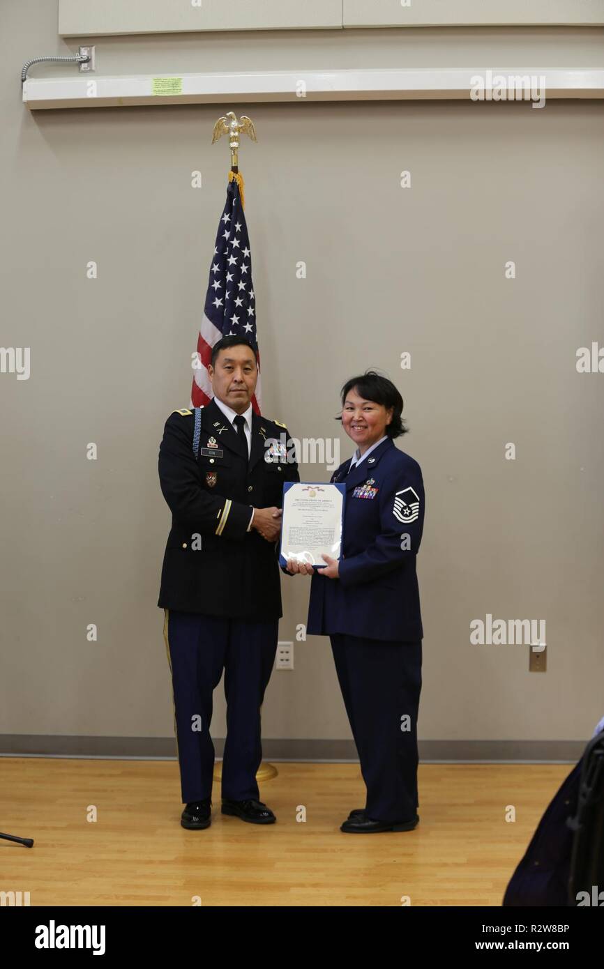 Alaska Army Guard Col. Wayne Don, left, deputy chief of staff for ...