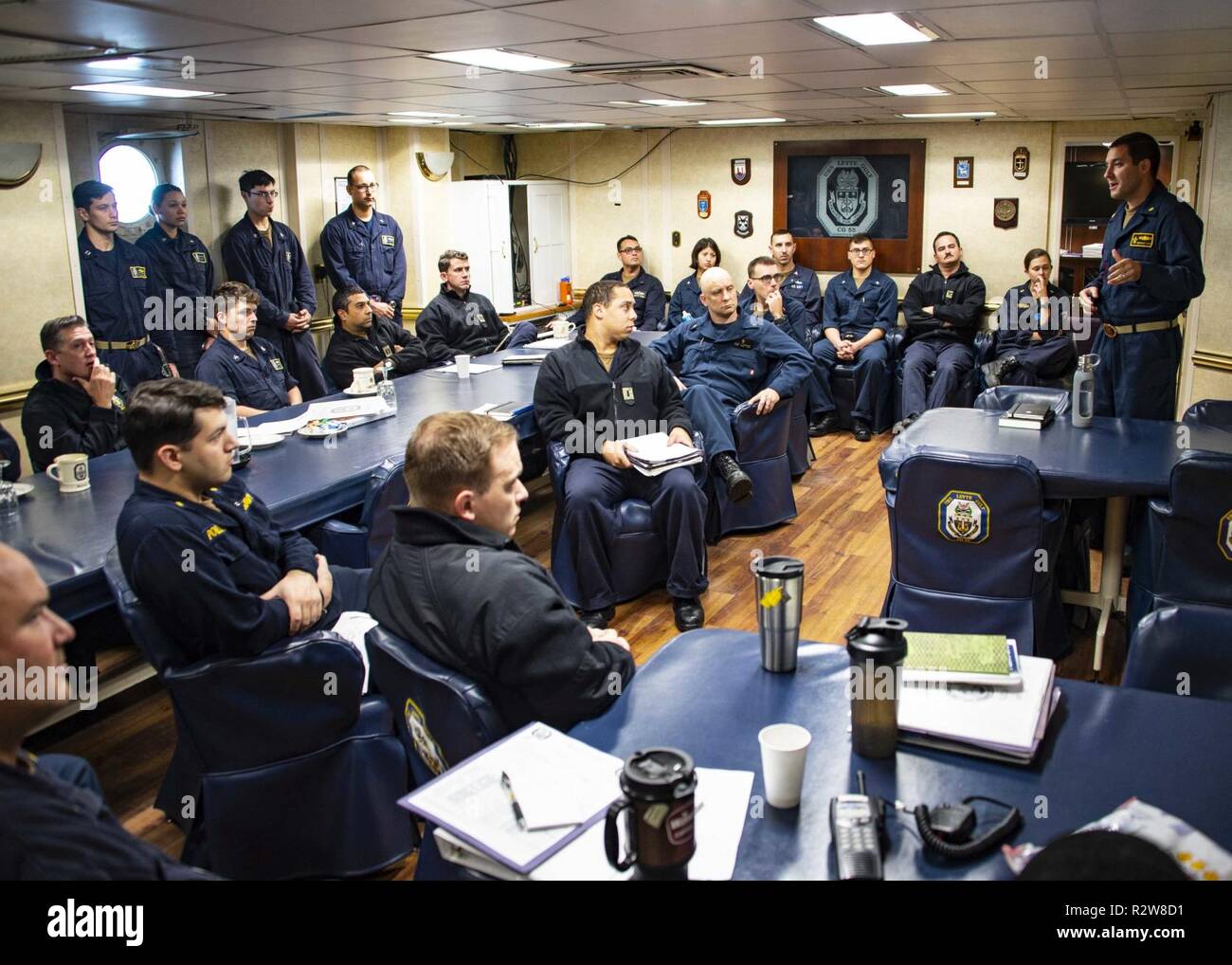 VIRGINIA CAPES (Nov. 9, 2018) Lt. Cmdr. Kristofer A. Tester, an ...