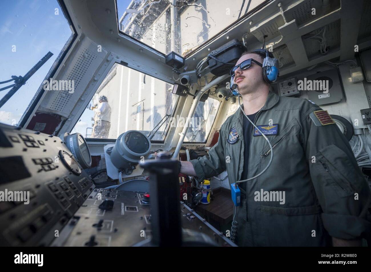PHILIPPINE SEA (Nov. 14, 2018) Lt. David Clitheroe, from Hillsboro, Ore ...