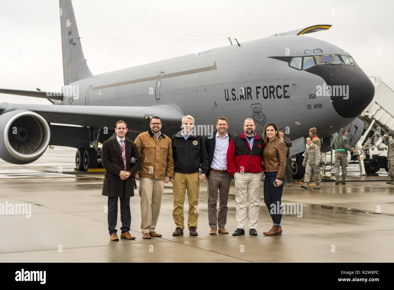 Sen Rob Portman visits the 121st Air Refueling Wing and takes a ride on ...