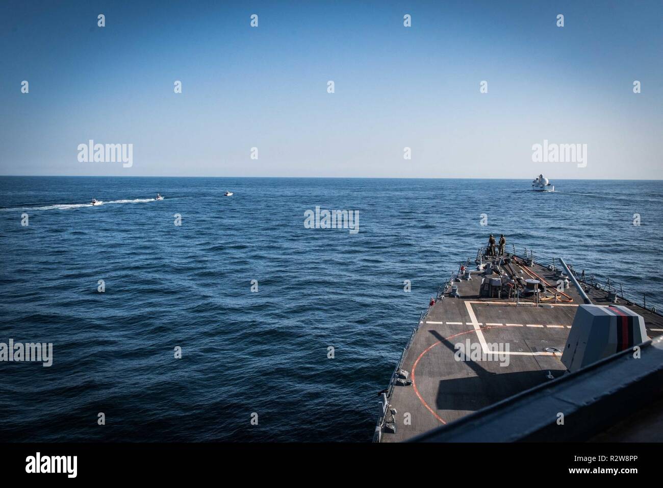 STRAIT OF HORMUZ (Nov. 14, 2018) The guided-missile destroyer USS Jason ...