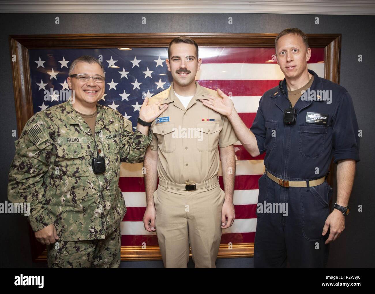 NEWPORT NEWS, Va. (Nov. 13, 2018) Lt j.g. Nicholas Spaleny, from ...