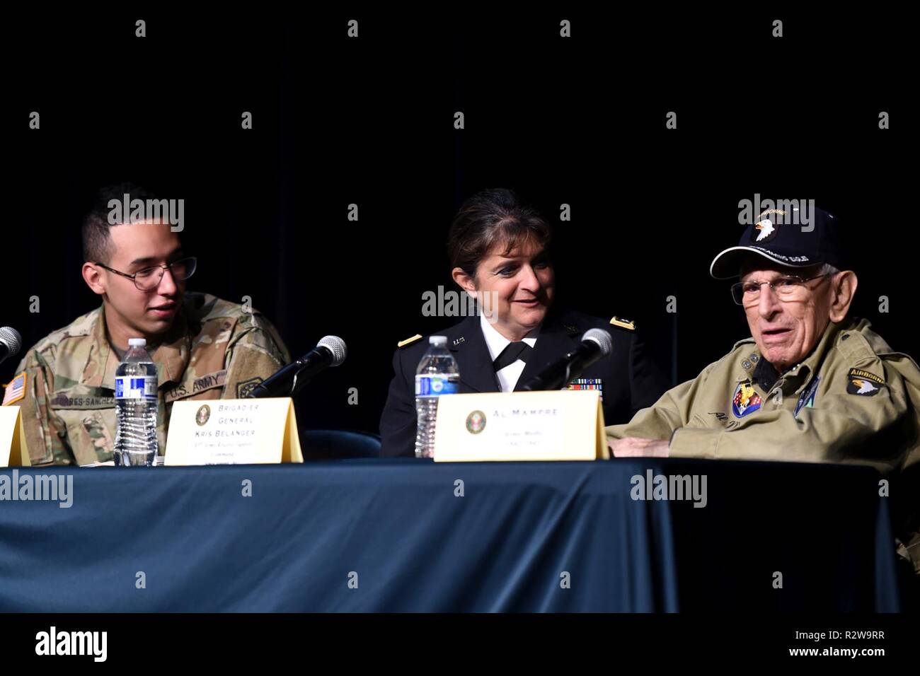 From left to right: U.S. Army National Guard Specialist Henry Torres ...
