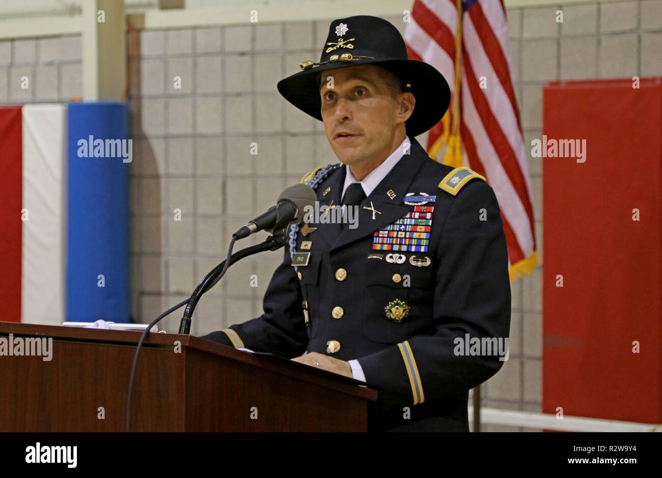 Lt. Col. James Crane, deputy commander and guest speaker, 3rd Cavalry ...