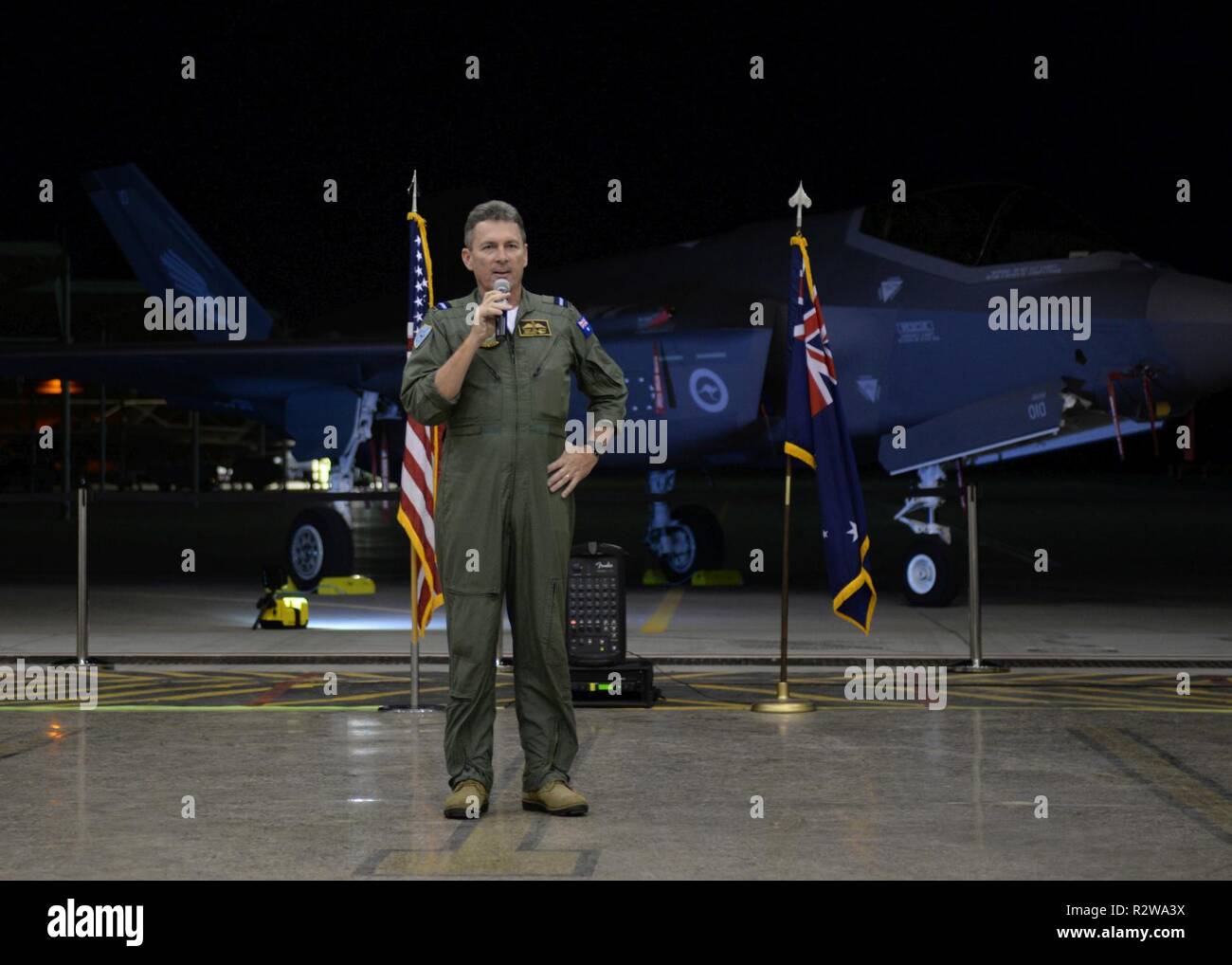 Royal Australian Air Force Air Attache, Air Commodore Terry Van Haren ...