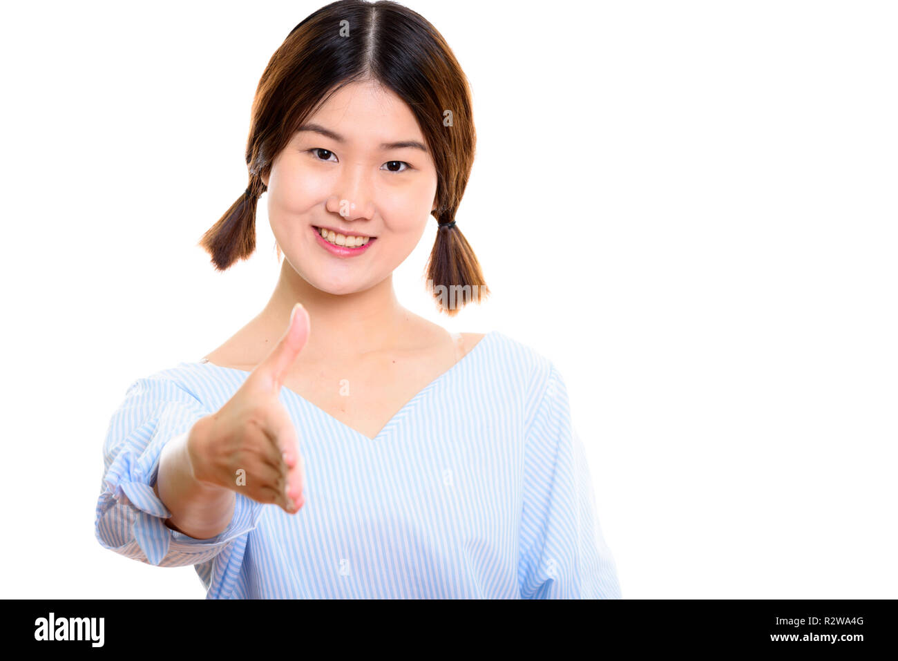 Business woman hand shake hi-res stock photography and images - Alamy