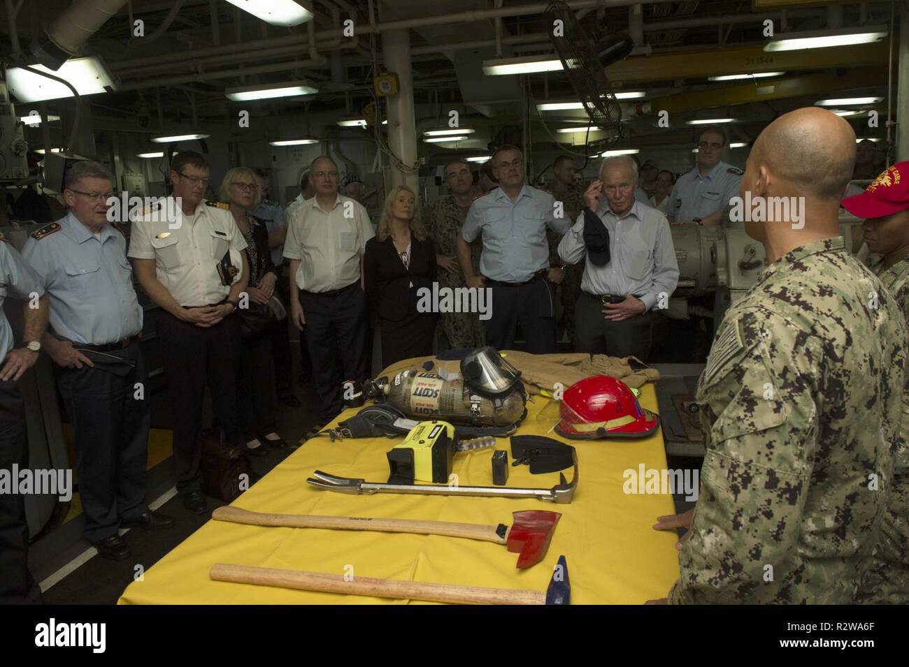 NAVAL BASE GUAM (Nov. 15, 2018) - Chief Damage Controlman Cyprus Abundo ...