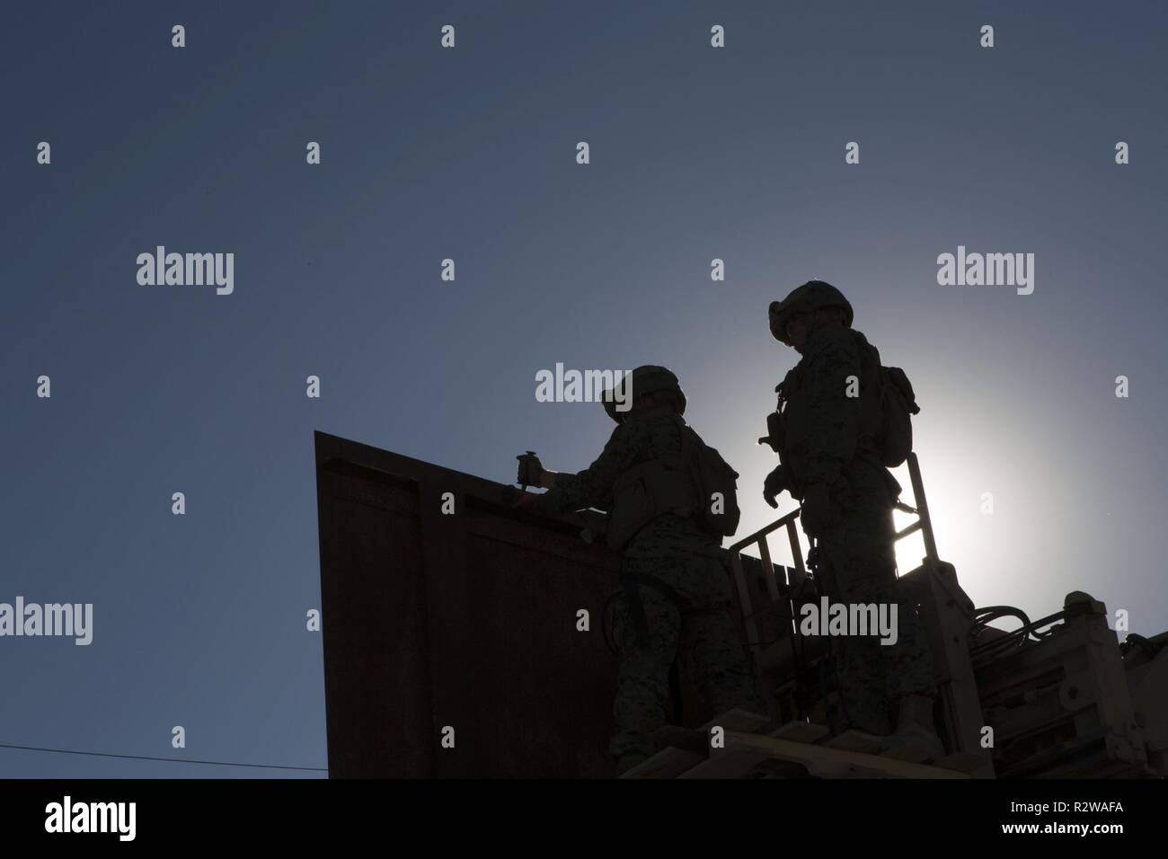 U.S. Marines with 7th Engineer Support Battalion, Special Purpose ...