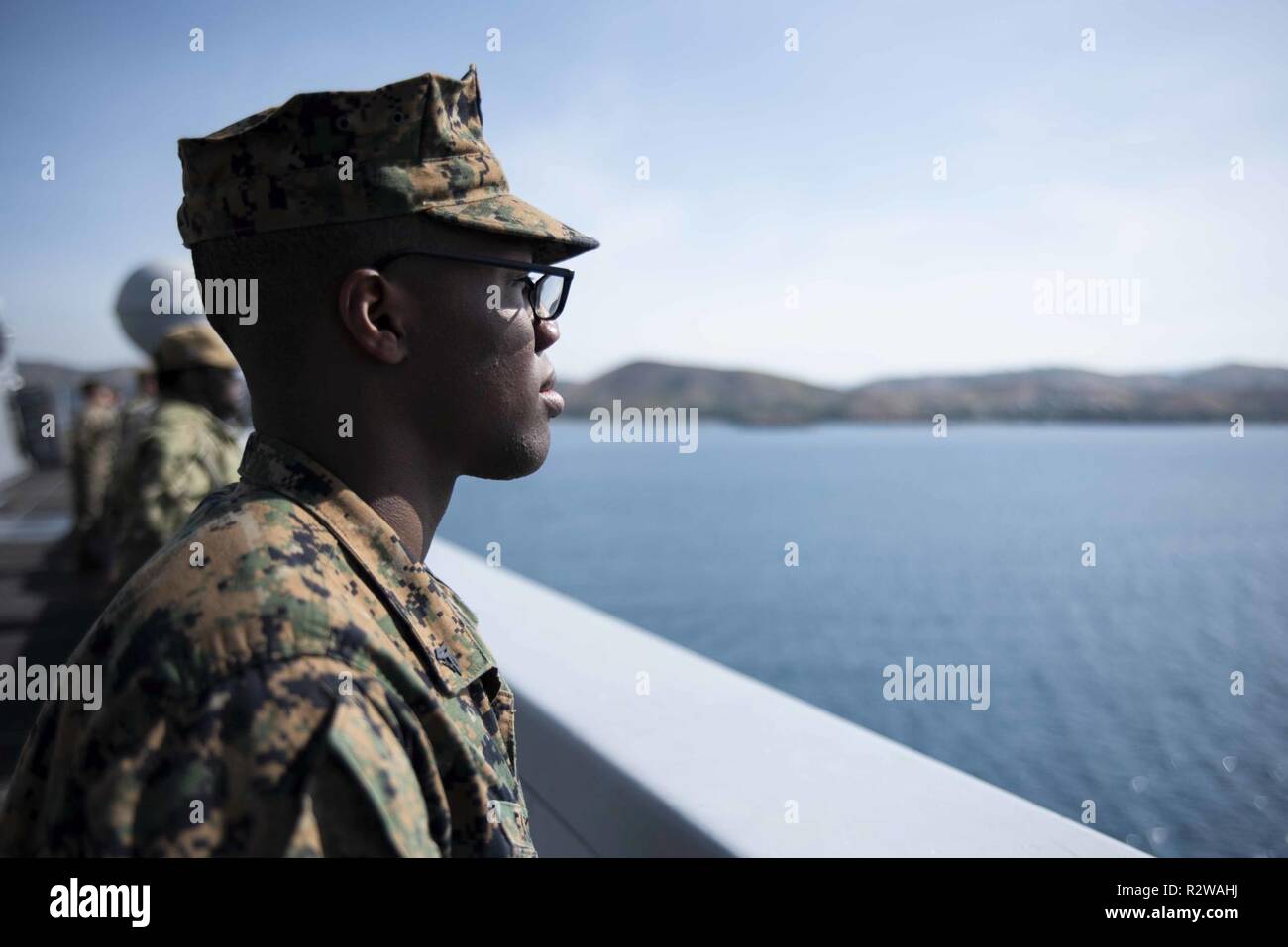 PORT MORESBY, Papua New Guinea (Nov. 13, 2018) Cpl. Jeremiah Eaton ...