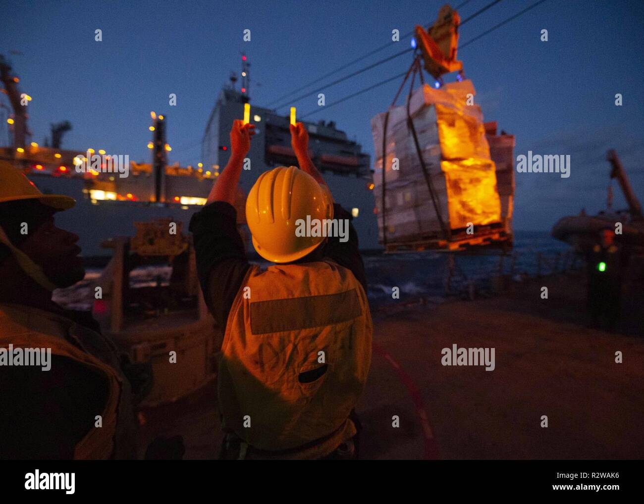 MEDITERRANEAN SEA (Nov. 12, 2018) Boatswain's Mate 3rd Class Matthew ...