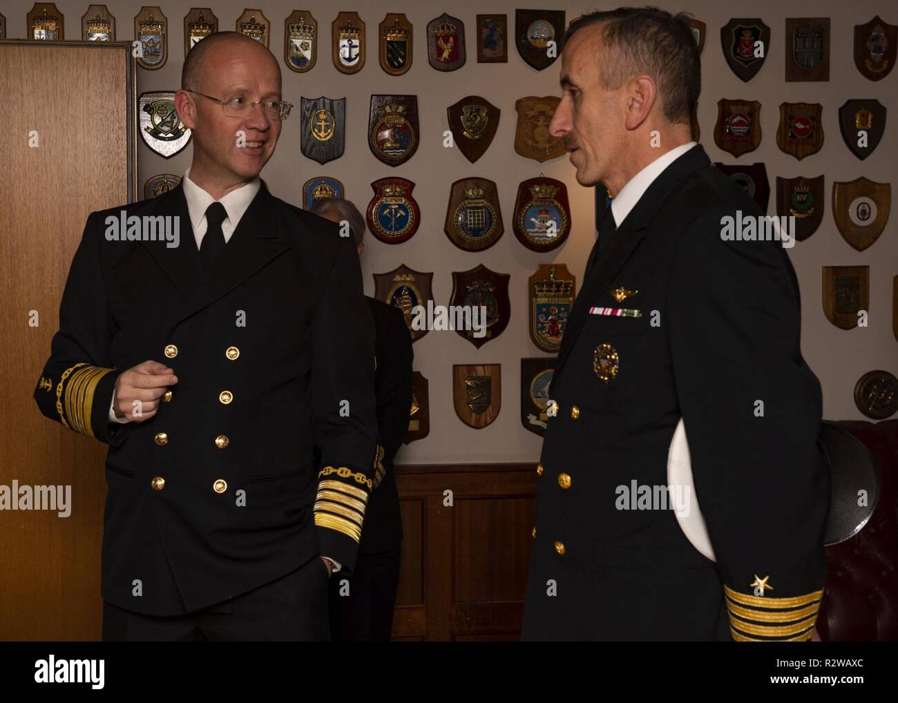 OSLO, Norway (Nov. 14, 2018) Capt. Joseph O’Brien, commanding officer ...