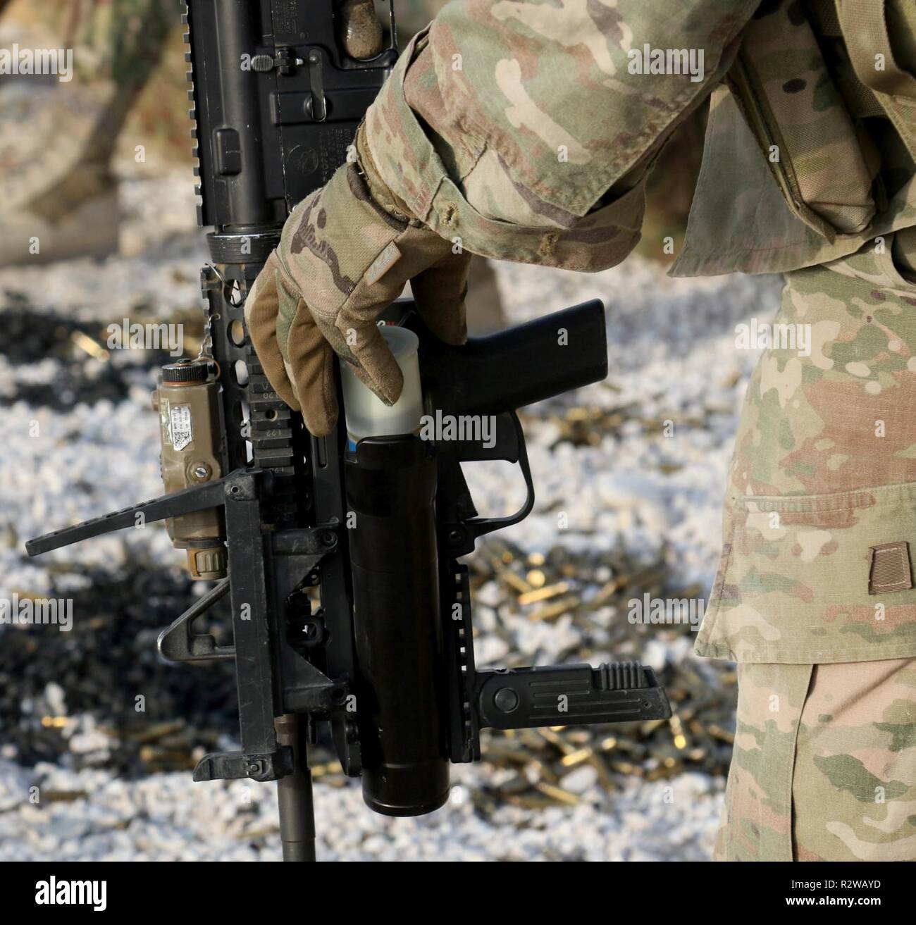 UM HATTAH, Qatar – A Soldier from Charlie Company, 2nd Battalion, 198th ...