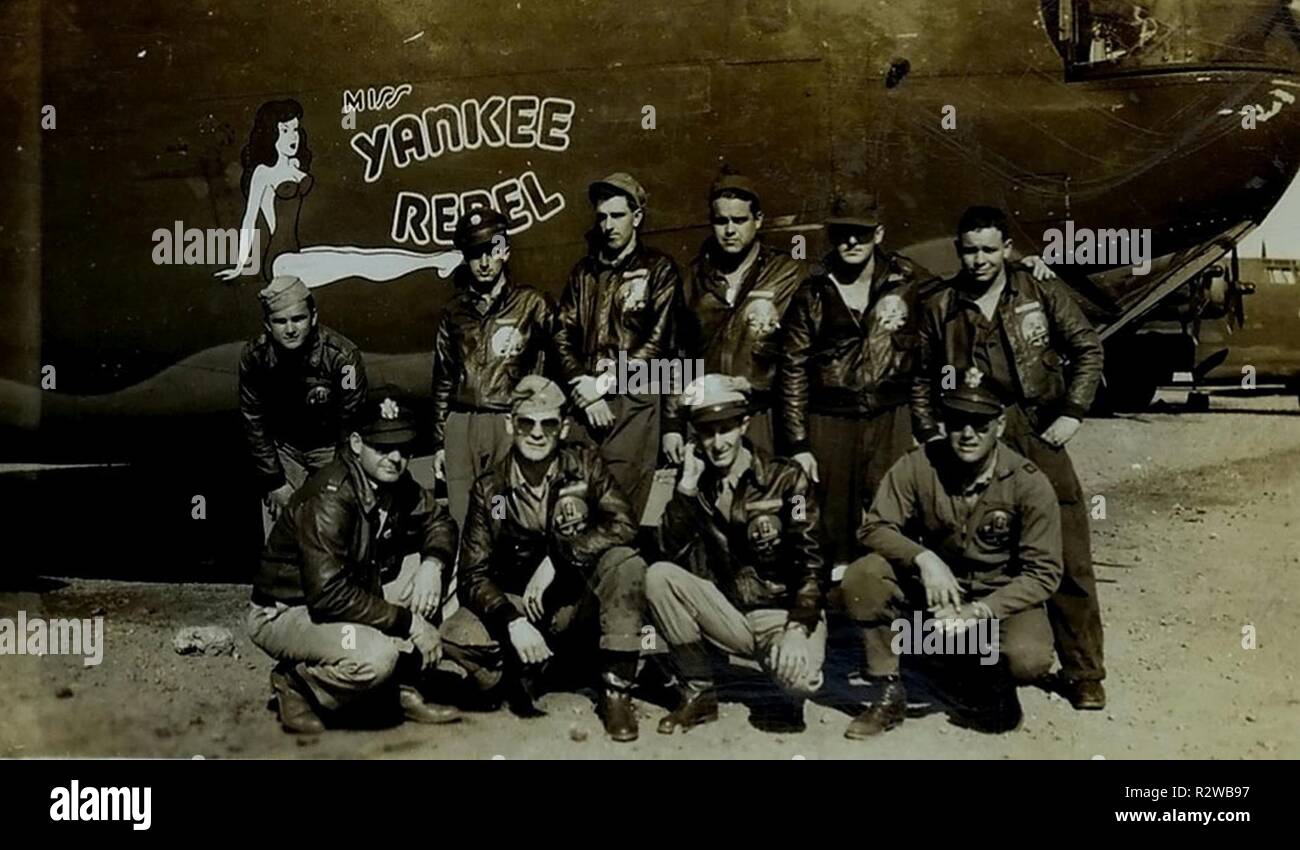 U.S. Army Air Corps 1st Lt. John D. Crouchley, kneeling, second right ...