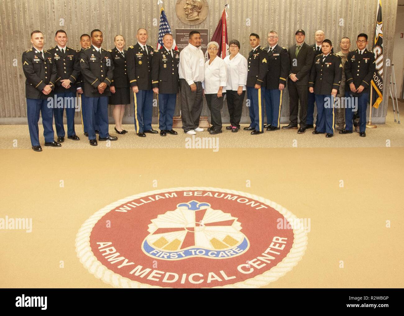 Soldiers and staff members of the Alexis St. Martin Dining Facility at ...