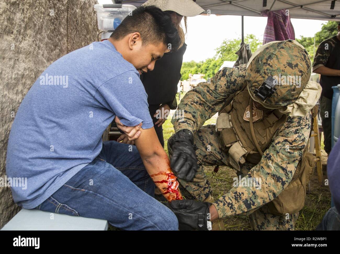 U.S. Marine Corps, Lance Cpl. Bradley Boucher, radio operator, Motor ...