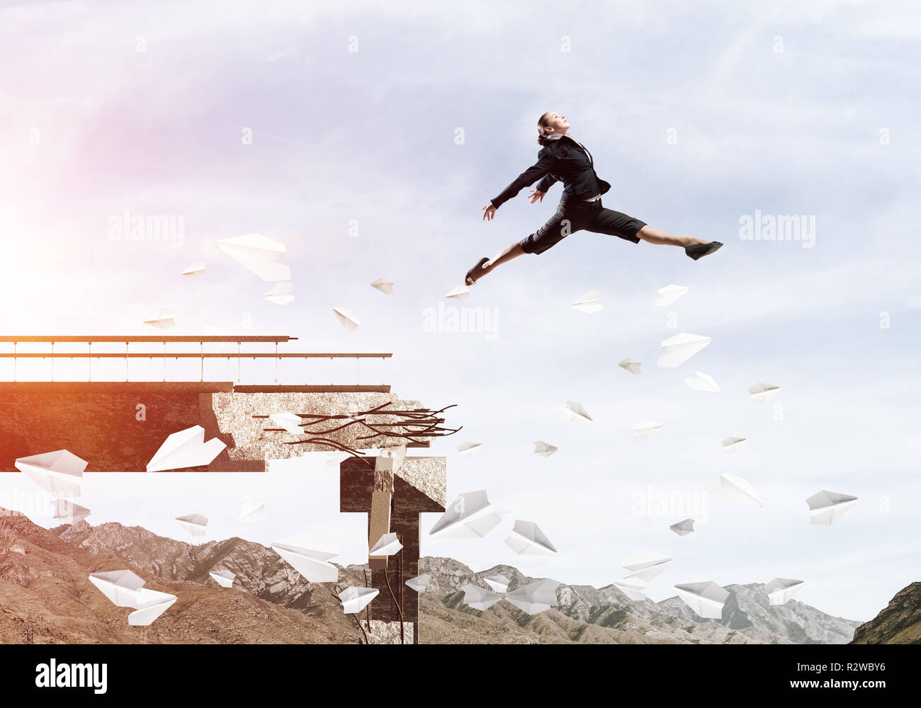 Problems and difficulties overcoming concept Stock Photo - Alamy