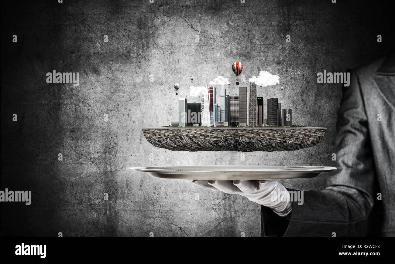 Concept of modern urban development Stock Photo - Alamy