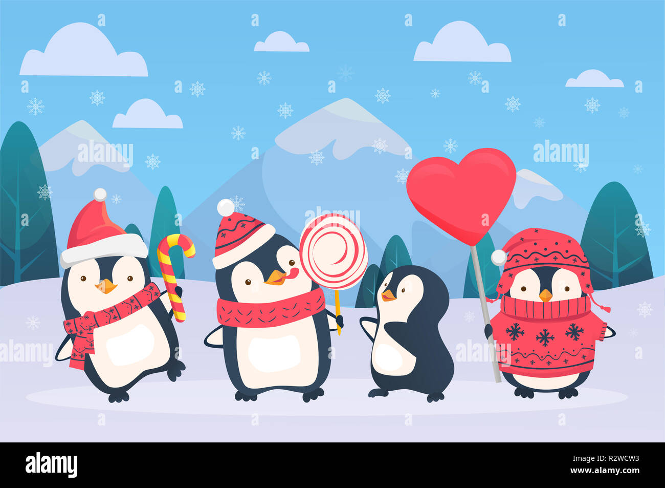 Christmas penguins hi-res stock photography and images - Alamy