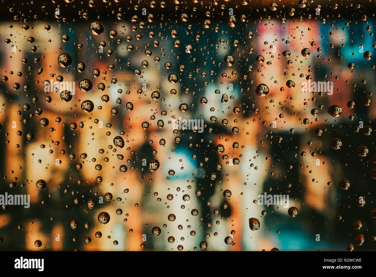 Blur background image. background is blur of light from street at night ...