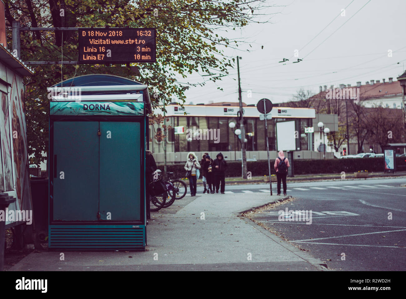 Bus stop electronic billboard hi-res stock photography and images - Alamy