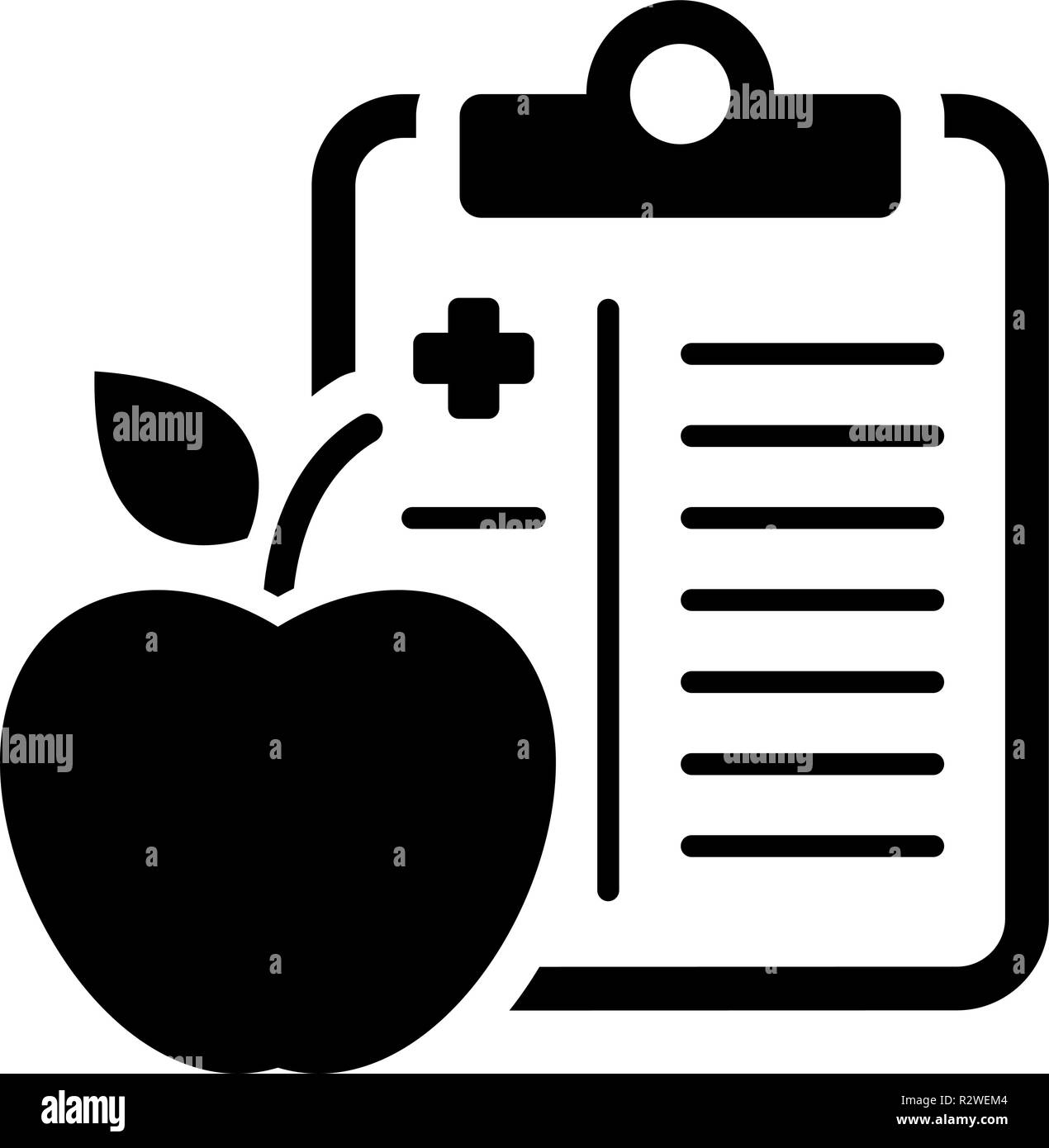 Medical Diet Flat Icon Stock Vector Image & Art - Alamy