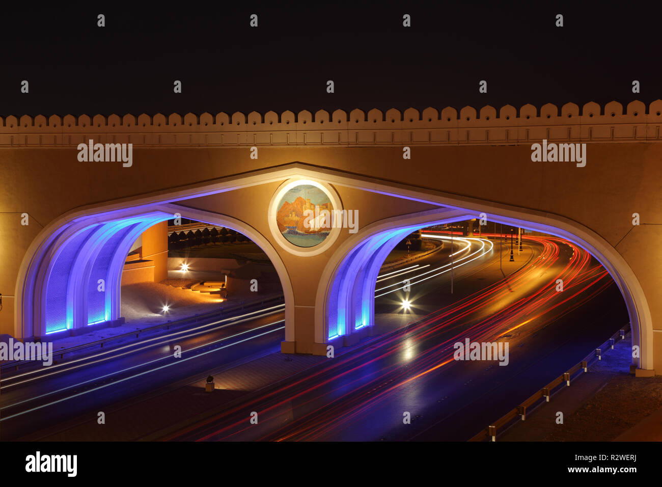 city gate of muscat,oman Stock Photo - Alamy