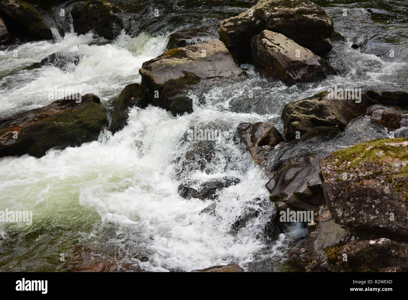 Rapids on a Mountain River Stock Photo - Alamy