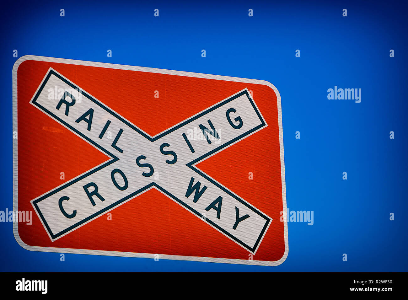 Antique railroad crossing sign hi-res stock photography and images - Alamy