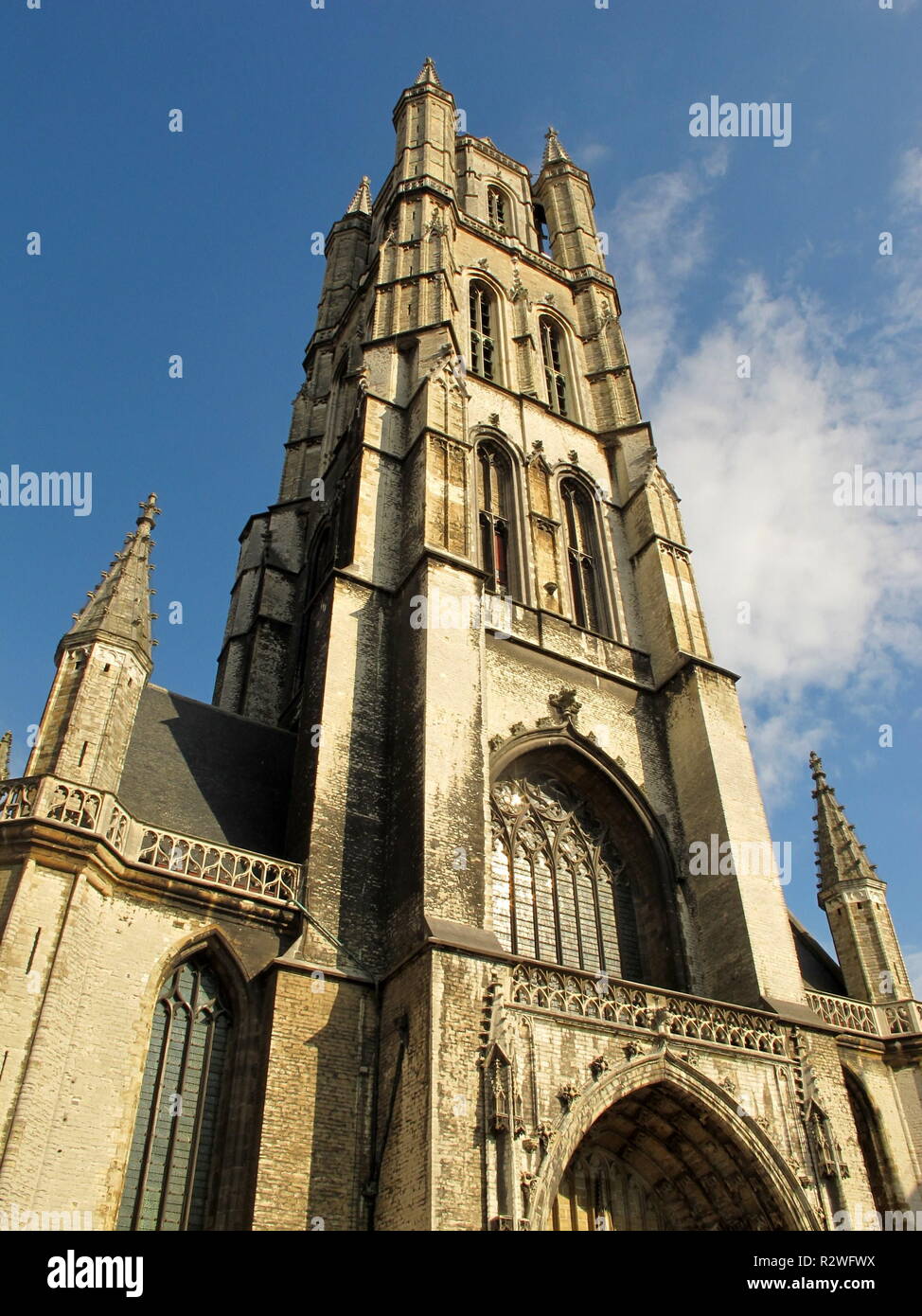 church aspiring to heaven in ghent / flanders Stock Photo - Alamy