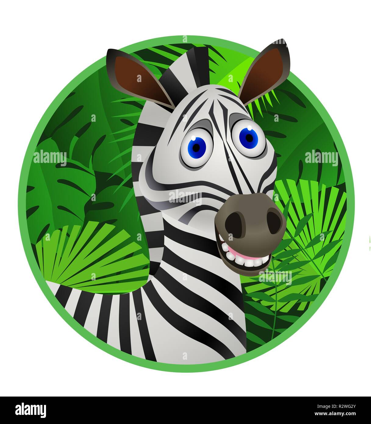 Zebra head cartoon hi-res stock photography and images - Alamy