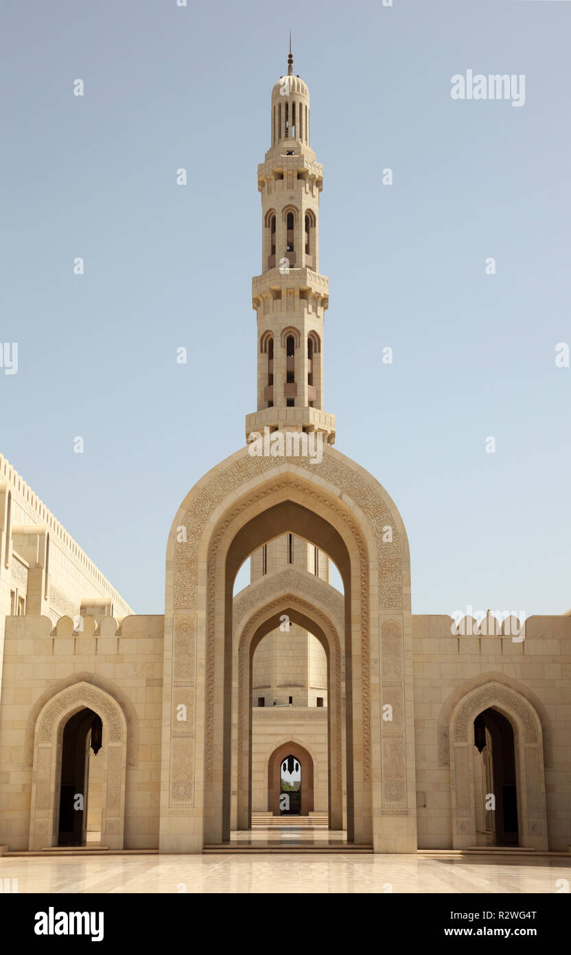 sultan qaboos mosque in muscat,oman Stock Photo - Alamy