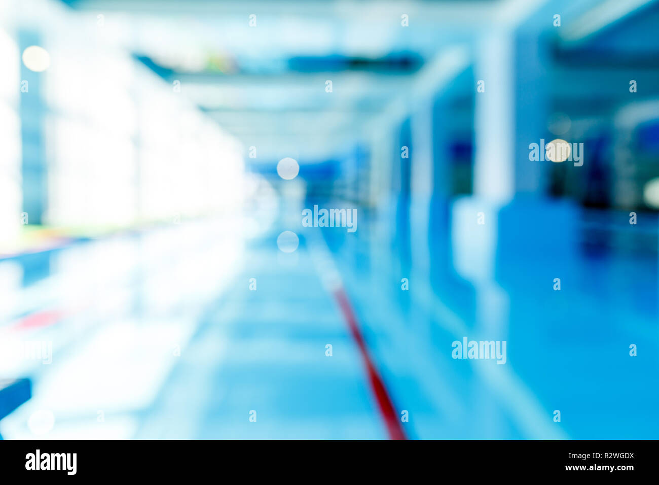 Blurred image of swimming pool without people Stock Photo - Alamy