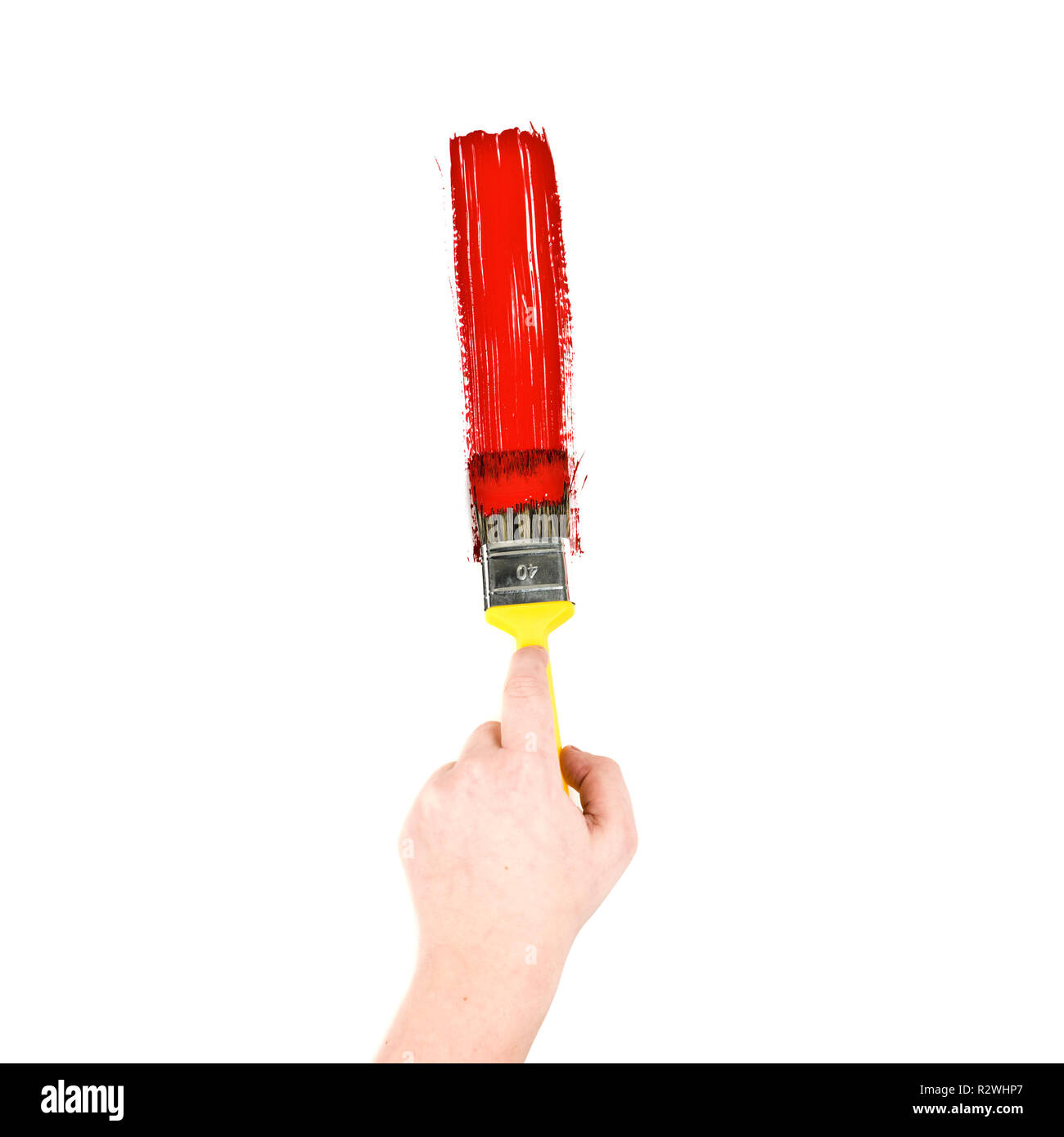 Painting brush wall colour cut out hi-res stock photography and images ...