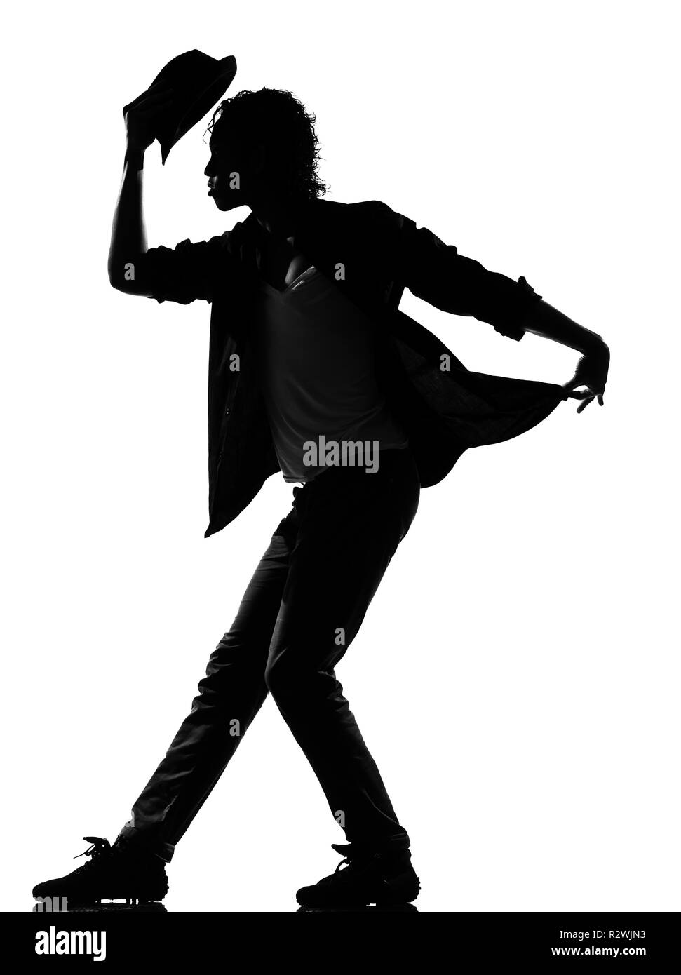 Boy dancer shadow Black and White Stock Photos & Images - Alamy