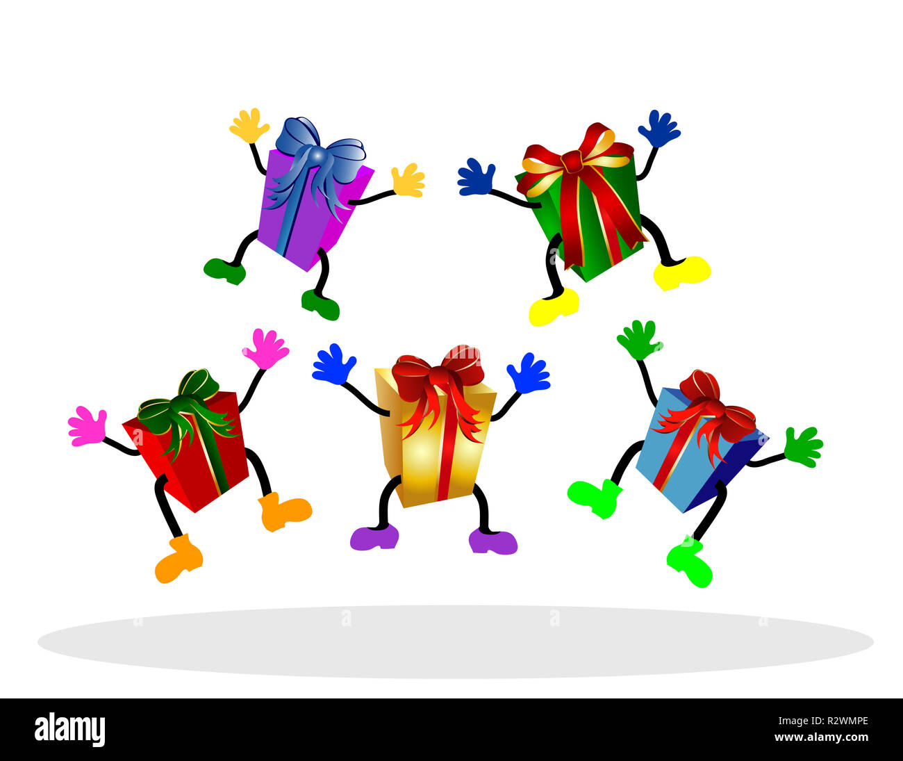 Jumping gifts hi-res stock photography and images - Alamy