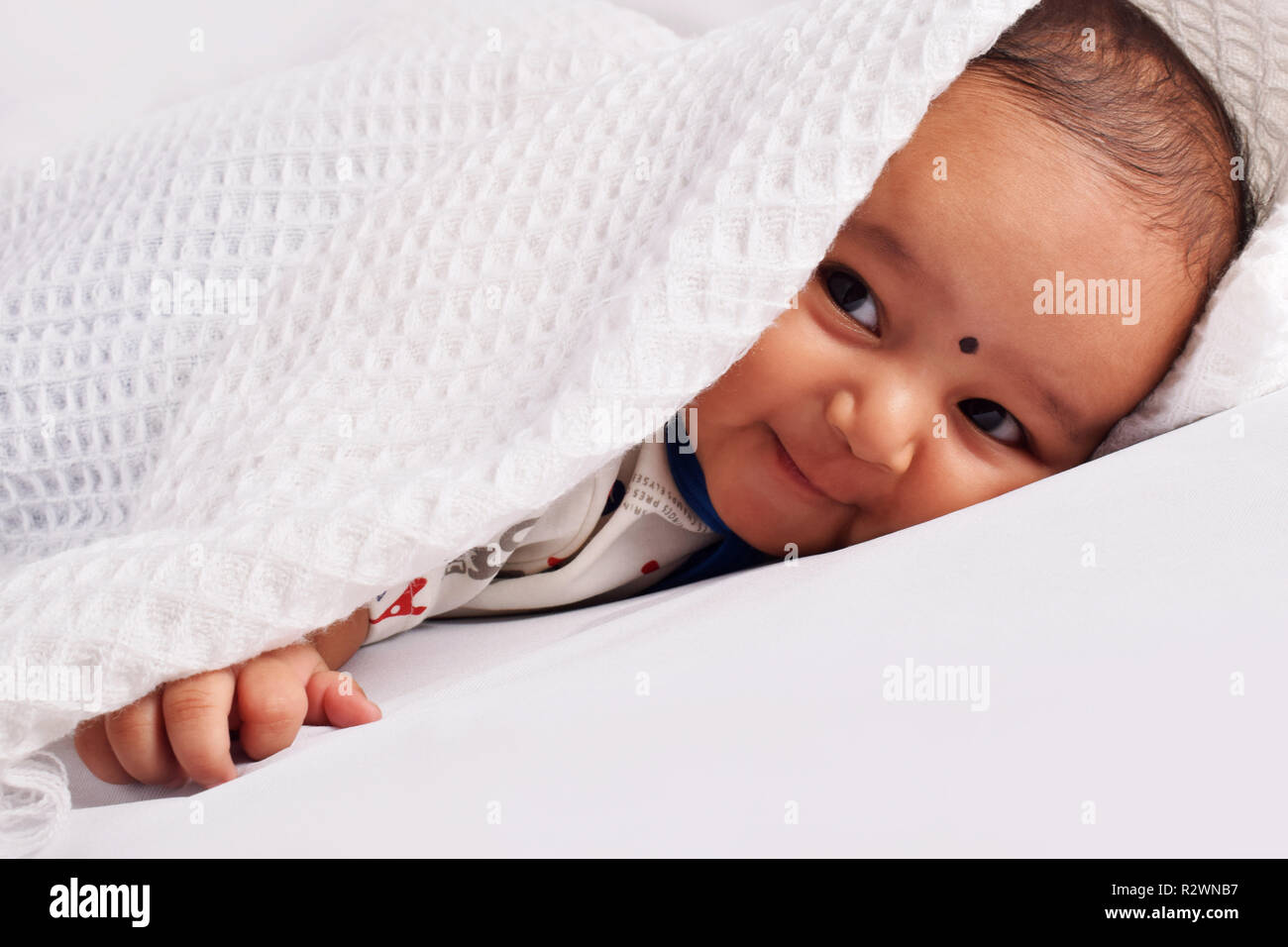 Cute Baby Sleeping With Smile