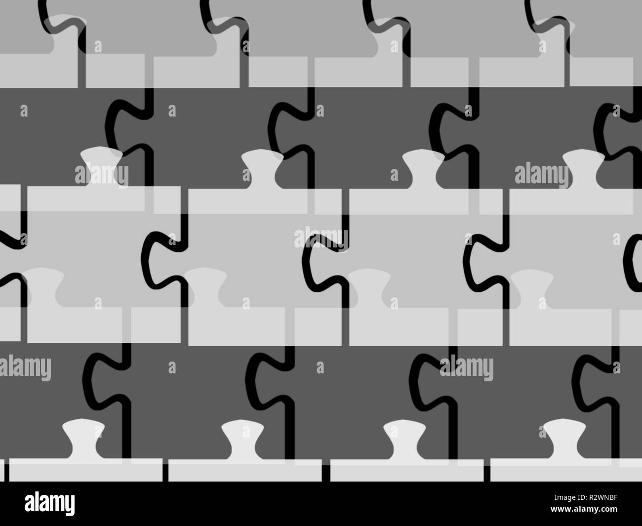 puzzle pieces gray Stock Photo - Alamy