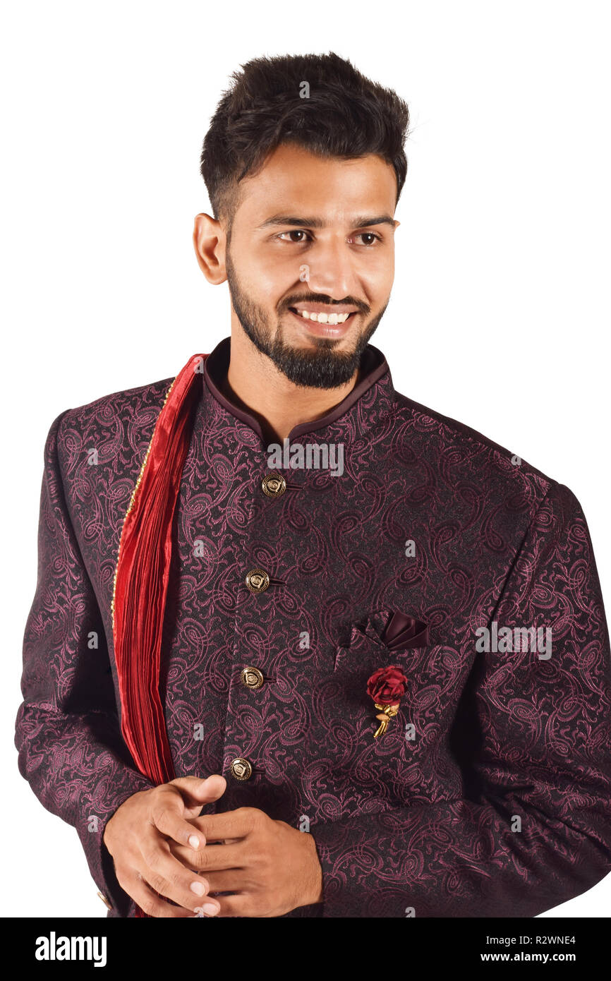 Handsome boy in Indian traditional attire posing for camera, Pune ...