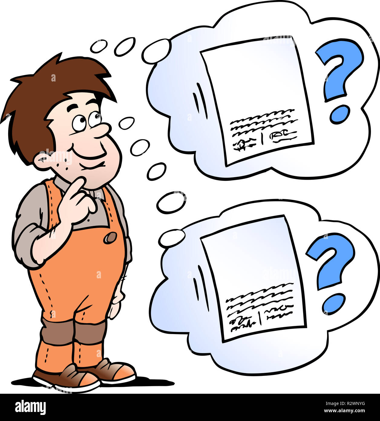 Man Dream Cartoon High Resolution Stock Photography and Images - Alamy